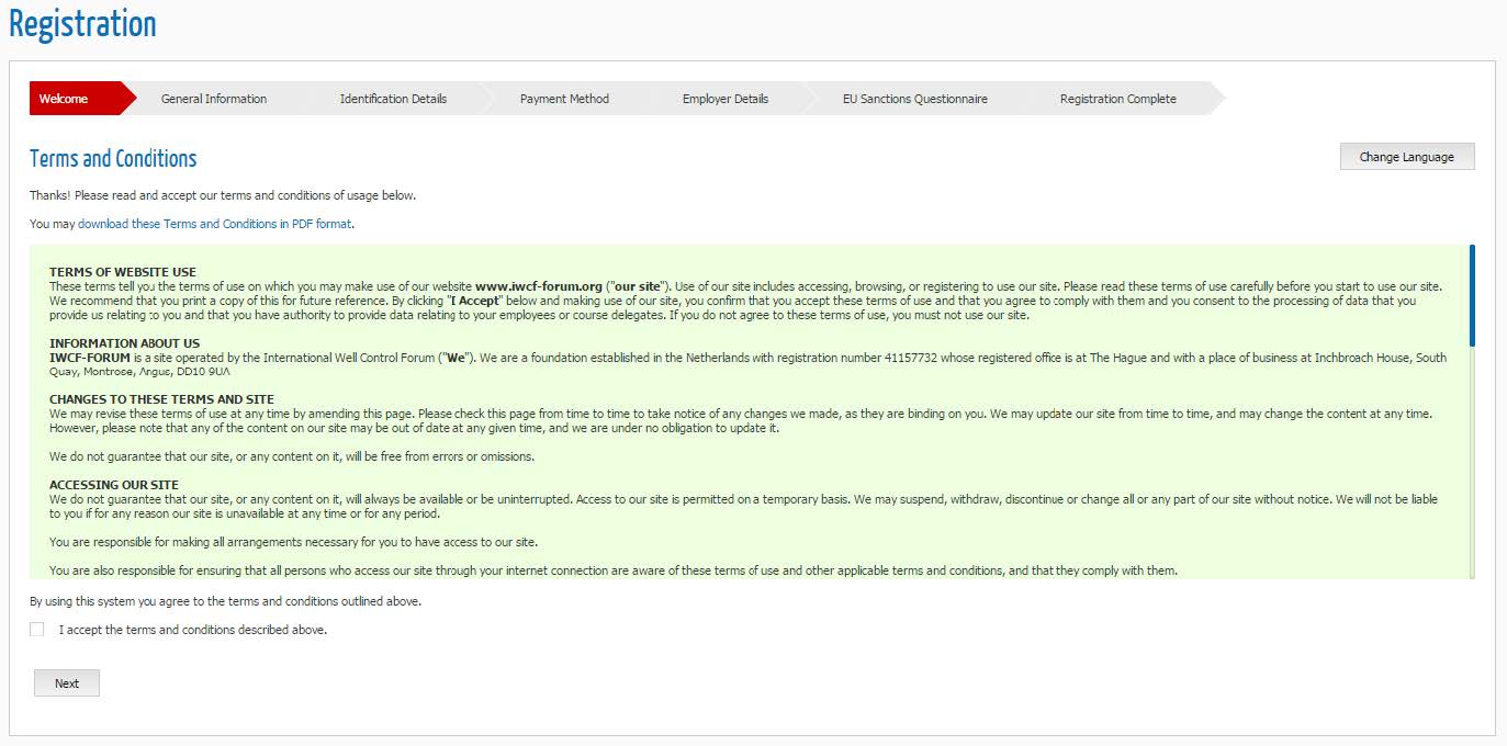 NAFTA | How can apply for IWCF Certificate?